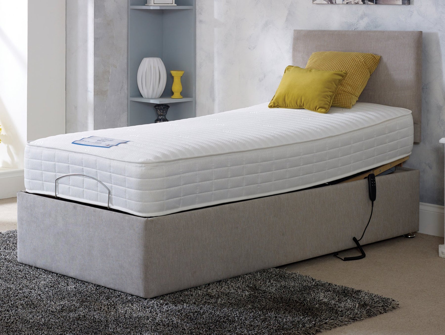 Adjust-A-Bed Bradley 1000 Electric Adjustable Bed Set (Excluding Headb ...